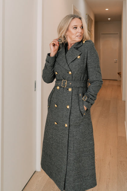 Agent Coat | Grey & Black| DEA The Label – Ms.H Lifestyle